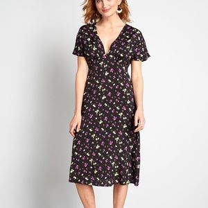 Modcloth | Dresses | Floral Midi Dress | Poshmark